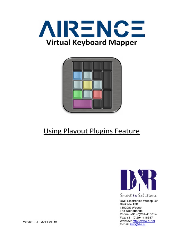 Airence Virtual Keyboard Mapper Plugin Manual v1.1 | PDF | Plug In ...
