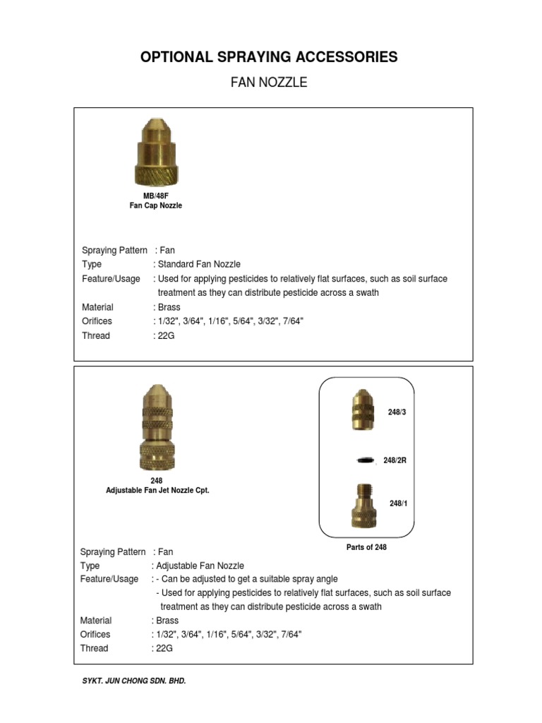 11 - Fan & Field Nozzle | PDF | Nozzle | Fluid Mechanics