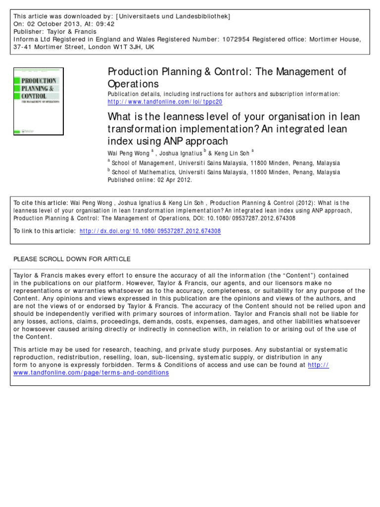 What Is The Leanness Level of Your Organisation in Lean Transformation ...