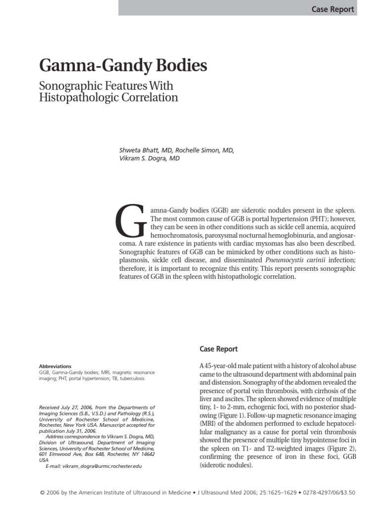 Gamna Gandy Bodies | Download Free PDF | Medical Specialties | Clinical ...