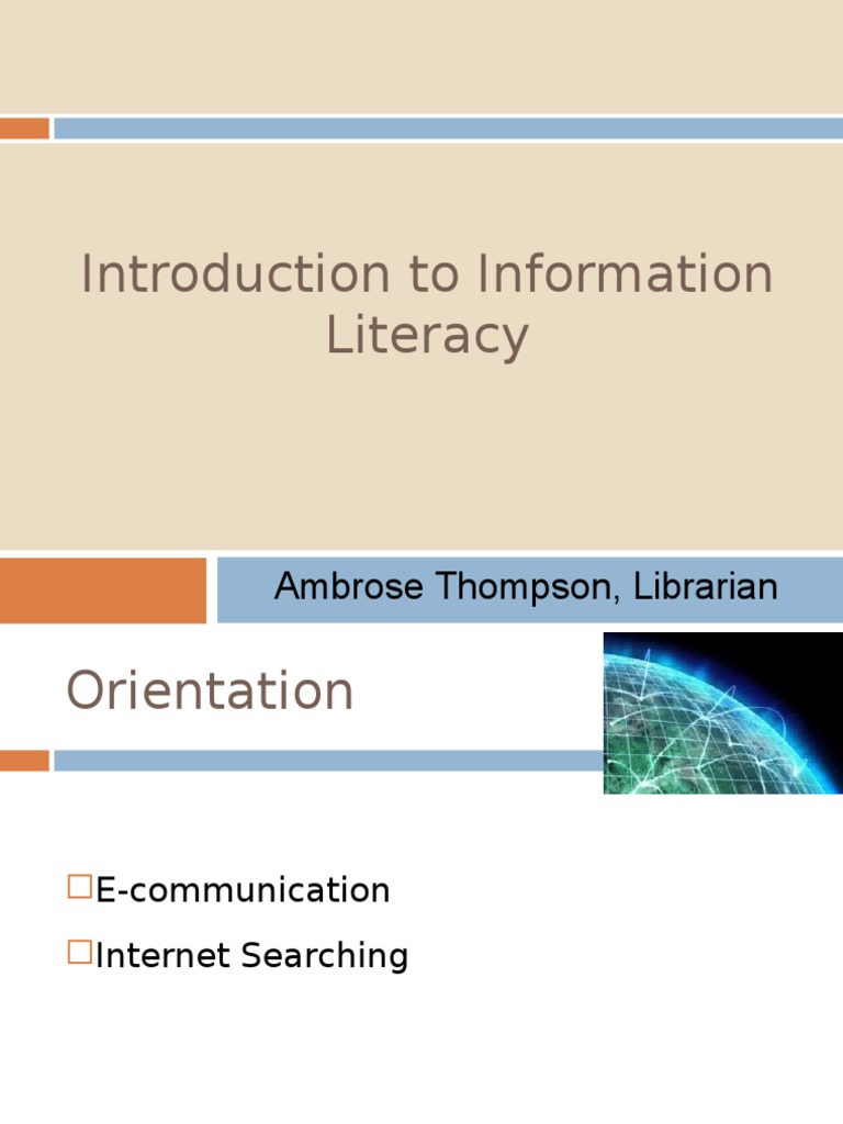 Essential Guide to Information Literacy | PDF | Web Search Engine ...