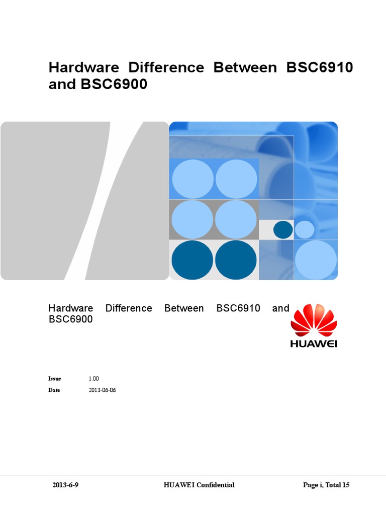 BSC6910 vs BSC6900 Hardware Differences | PDF | Computer Architecture ...