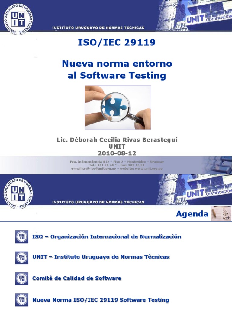 Iso 29119 | PDF | Organización internacional para la estandarización ...