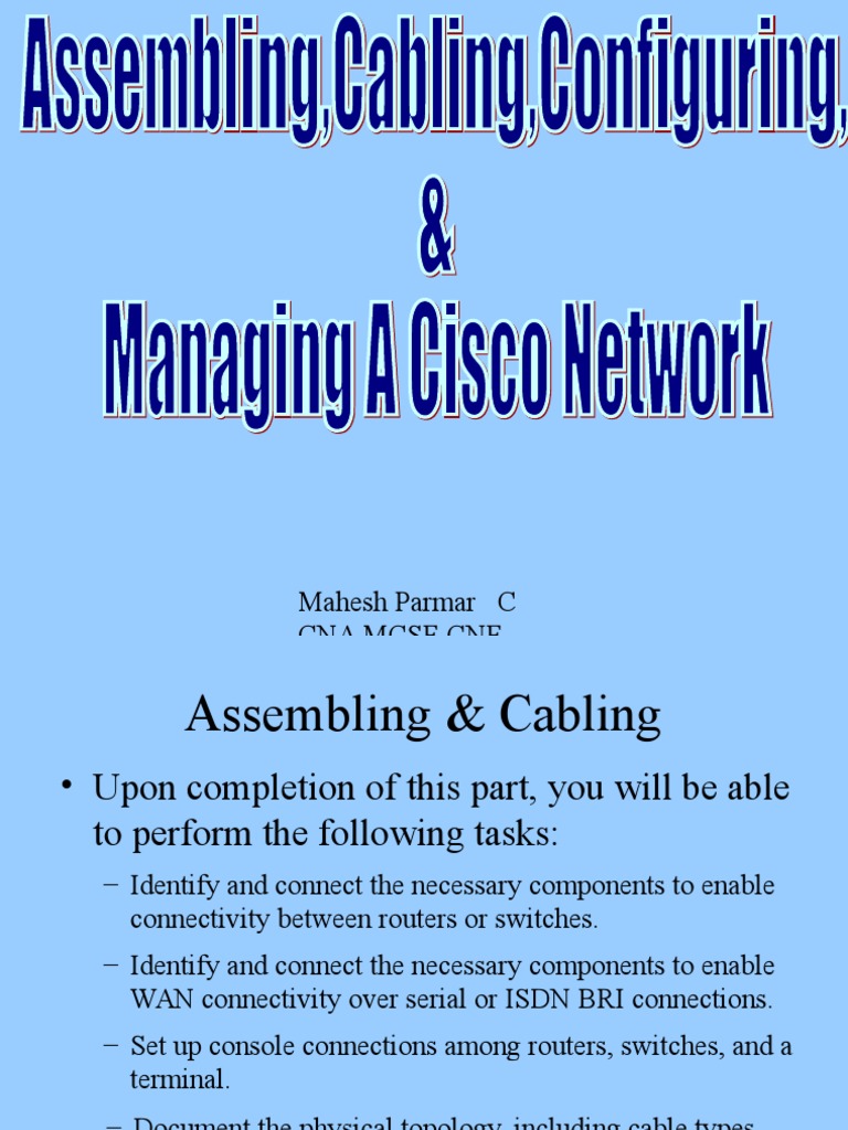 Mahesh Parmar C Cna Mcse Cne | PDF | Network Switch | Booting
