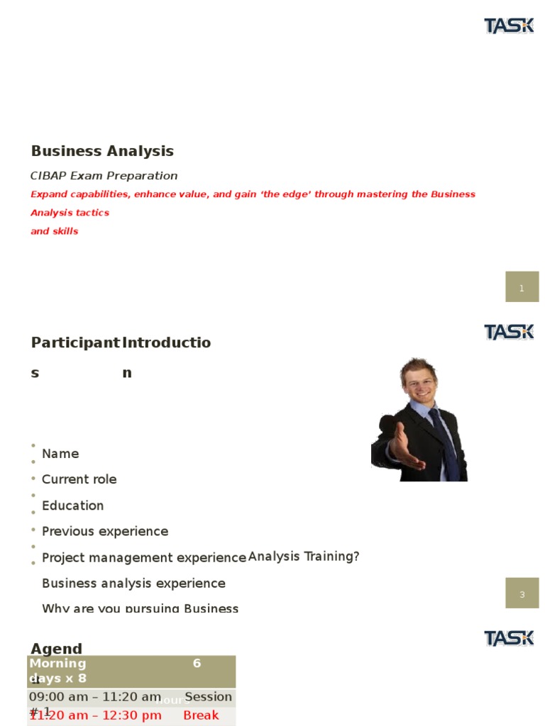 Presentation - CIBAP Exam Preparation | PDF | Business Analysis ...