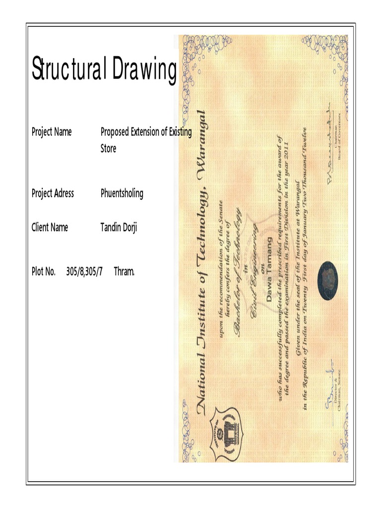Tandin Dorji Workshop Structure | PDF | Truss | Architectural Design