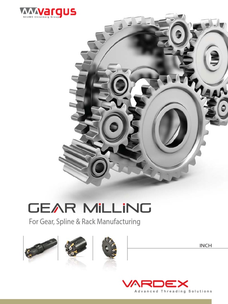 VARGUS - Gear Milling Catalog - Inch | PDF | Steel | Gear