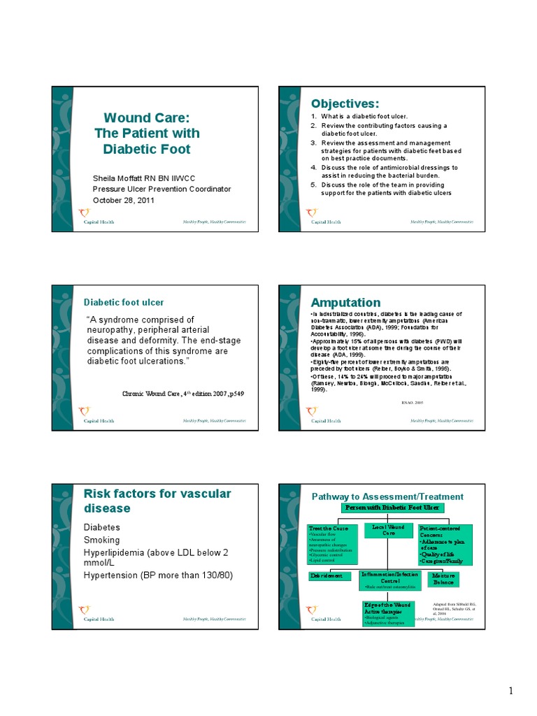 Diabetic Foot Ulcer Management Guide | PDF | Wound | Peripheral Neuropathy