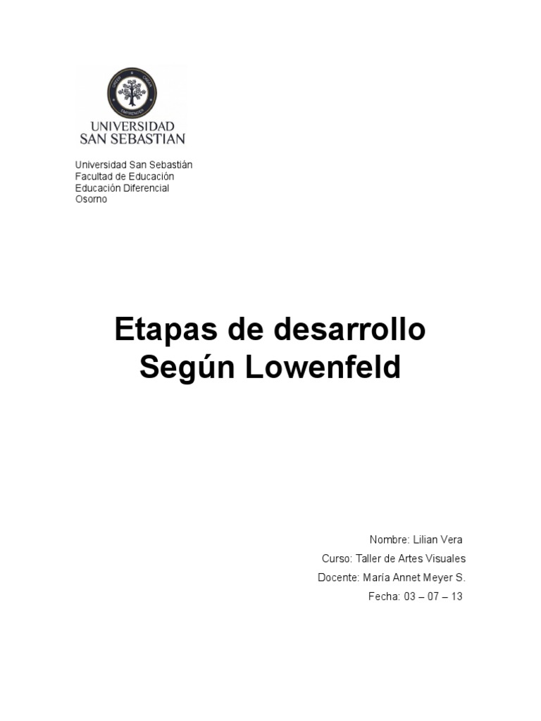Etapas Del Dibujo. Basado en La Teoría de Lowenfeld | PDF | Dibujo ...