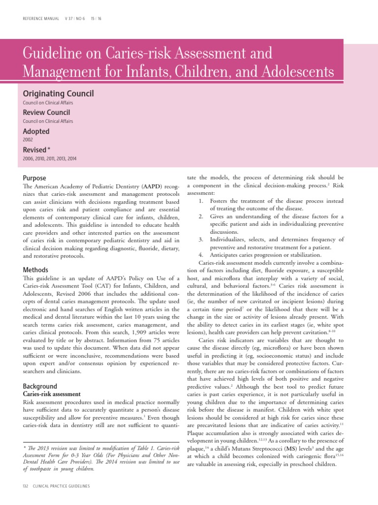 Caries Risk Assessment | PDF | Oral Hygiene | Human Tooth