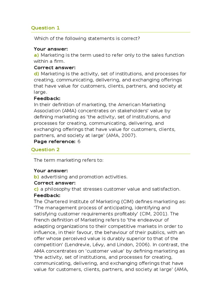 Sample Quiestions | PDF | Direct Marketing | Marketing Communications