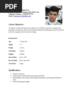 Jollibee Crew Resume for Students | PDF | Teachers | Learning