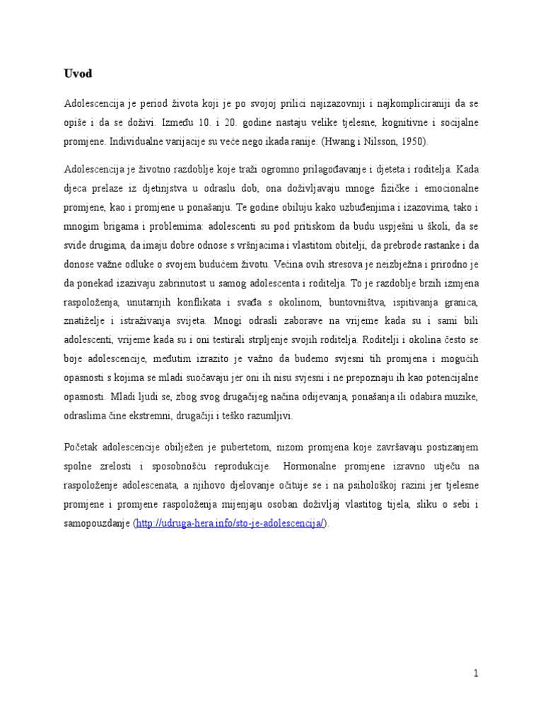 ADOLESCENCIJA | PDF