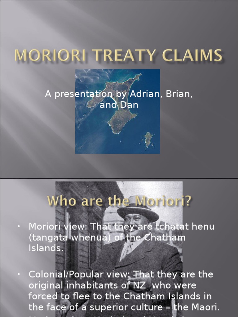 The Complex History and Perspectives of the Moriori People of the ...
