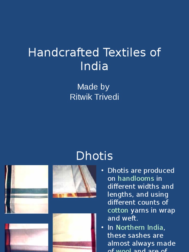 Handcrafted Textiles of India | PDF | Weaving | Loom