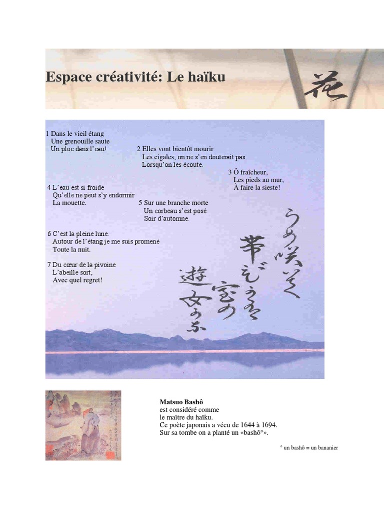 Haikus Decouverte | Haïku | Critique littéraire