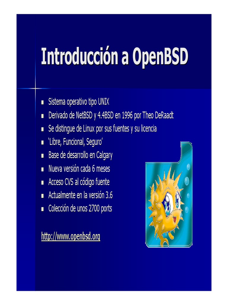 Introducción A OpenBSD | PDF | Variantes Unix | Unix