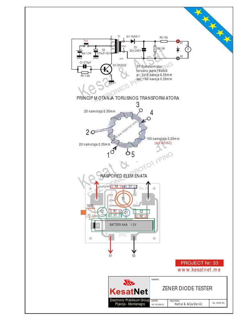 Zener Tester Schematic | PDF
