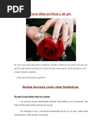 Curso Básico de Uñas Acrílicas y en Gel | PDF | Clavo (anatomía ...