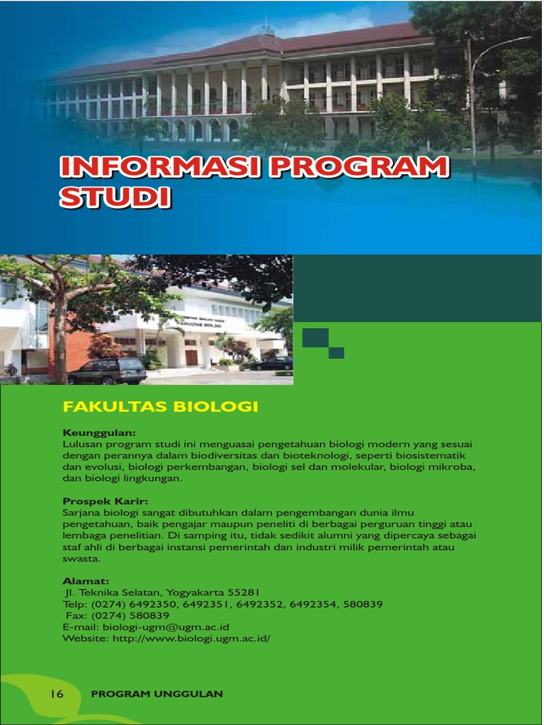 Profil Program Studi Ugm | PDF