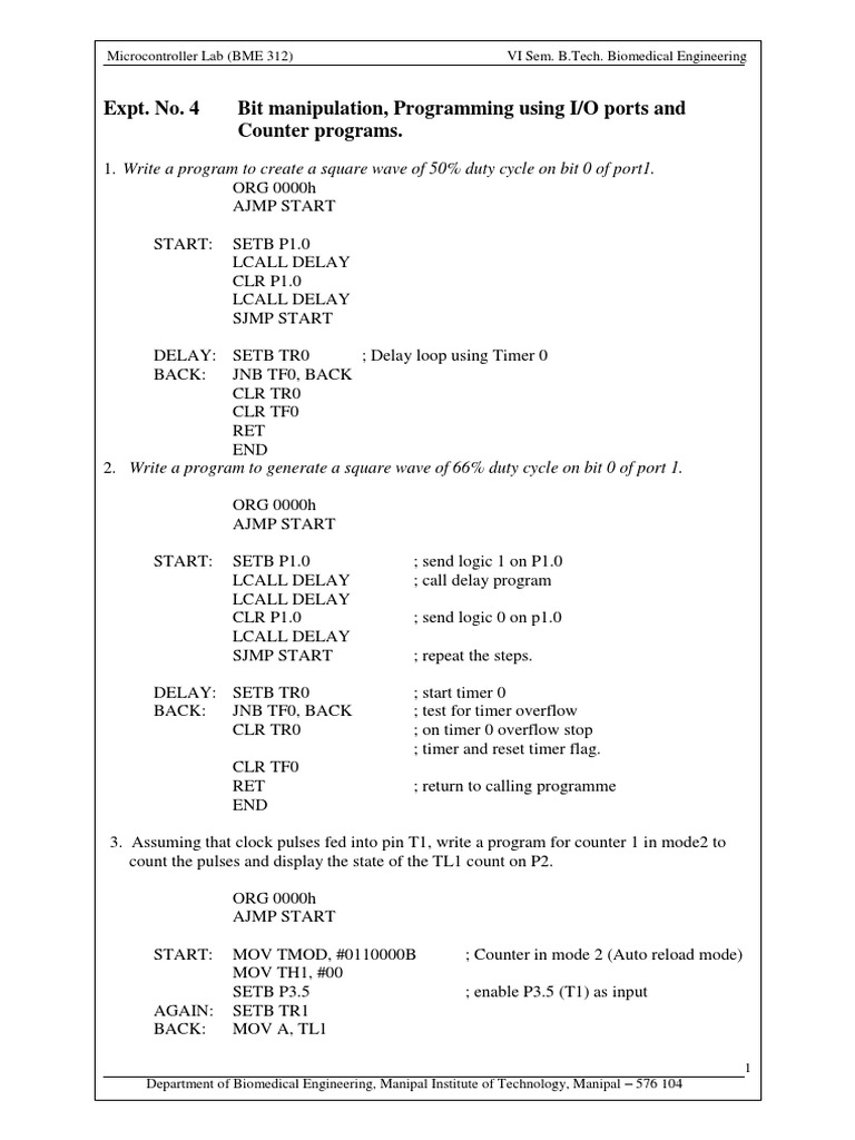 MC Lab - EXP4 | PDF | Electronics | Computer Hardware