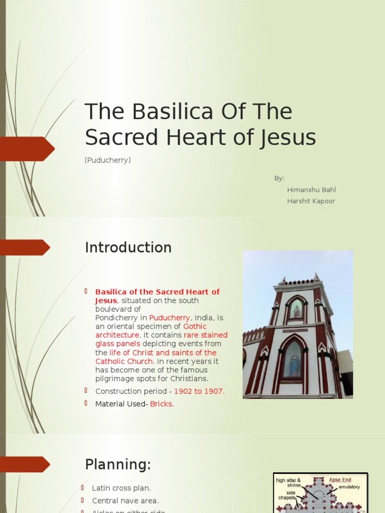 Basillica of Sacred Heart | PDF | Art Media | Architectural Styles