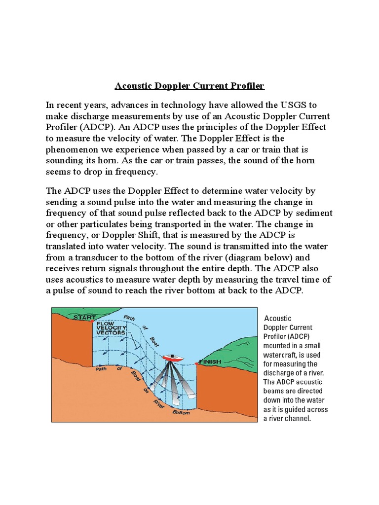 Acoustic Doppler Current Profiler Guide | PDF | Doppler Effect ...