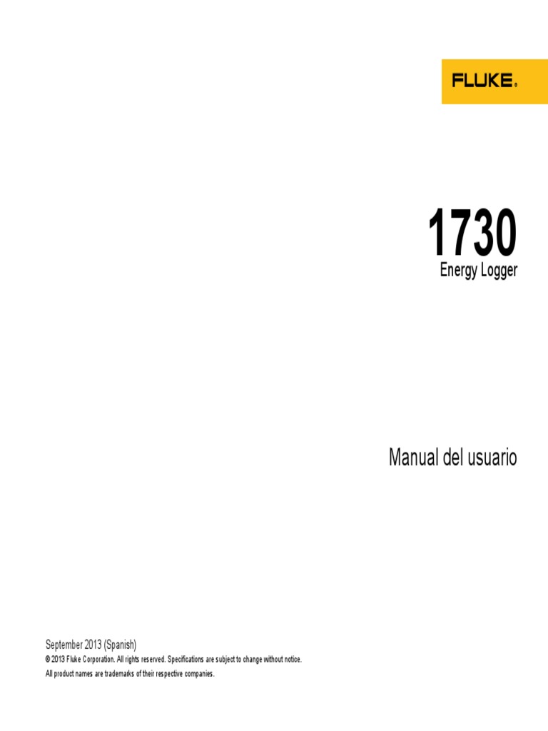 Fluke Manual 1730 | PDF | Corriente eléctrica | Transformador