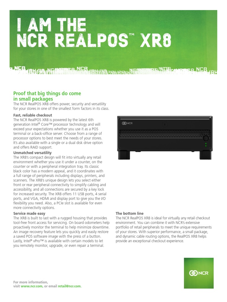 15ret4136 Ncr Rp Xr8 Ds | Point Of Sale | Computer Engineering