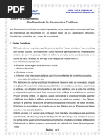 Clasificación de Los Documentos Pontificios | PDF | Papa | Sello (emblema)