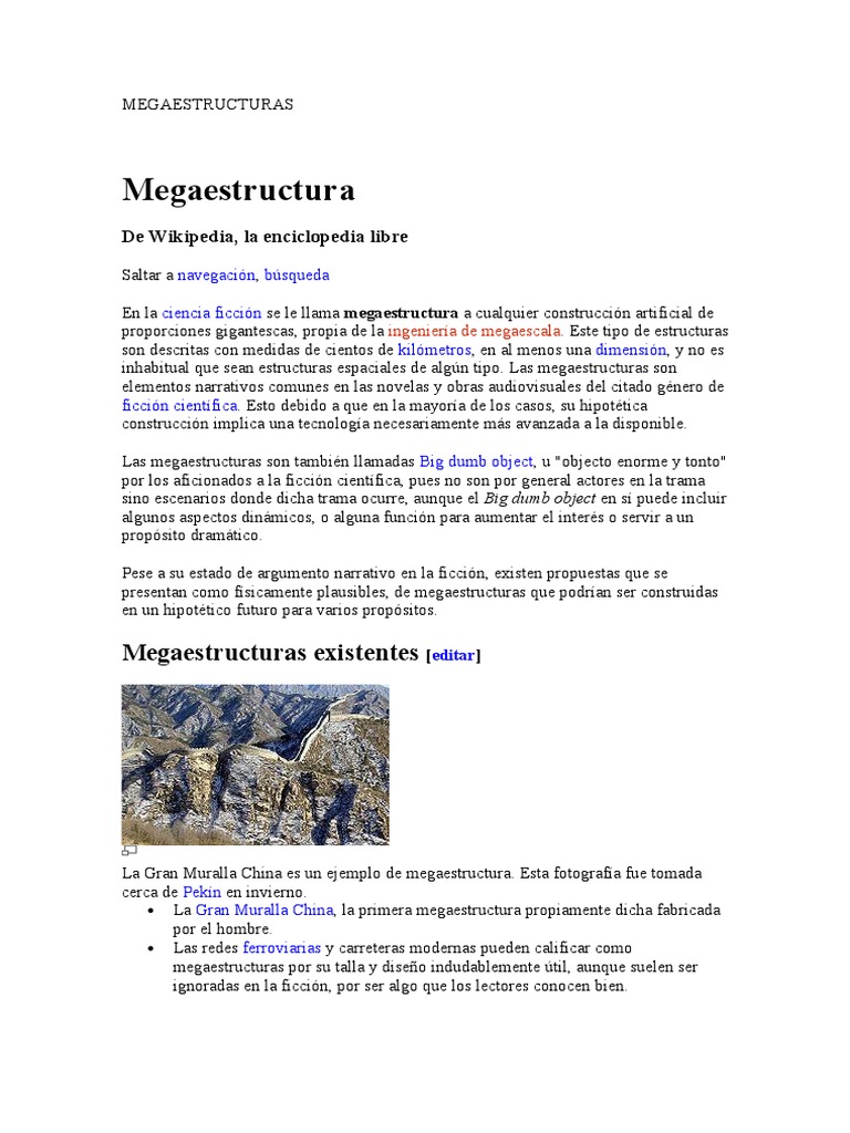 Megaestructuras: Definición y Ejemplos | PDF | Science | Ciencia (general)