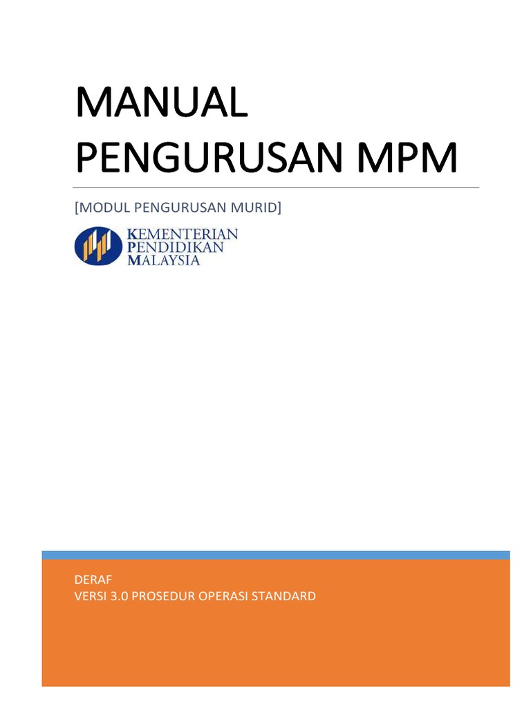 Modul Pengurusan Murid - Peranan Dan Proses Kerja PDF | PDF
