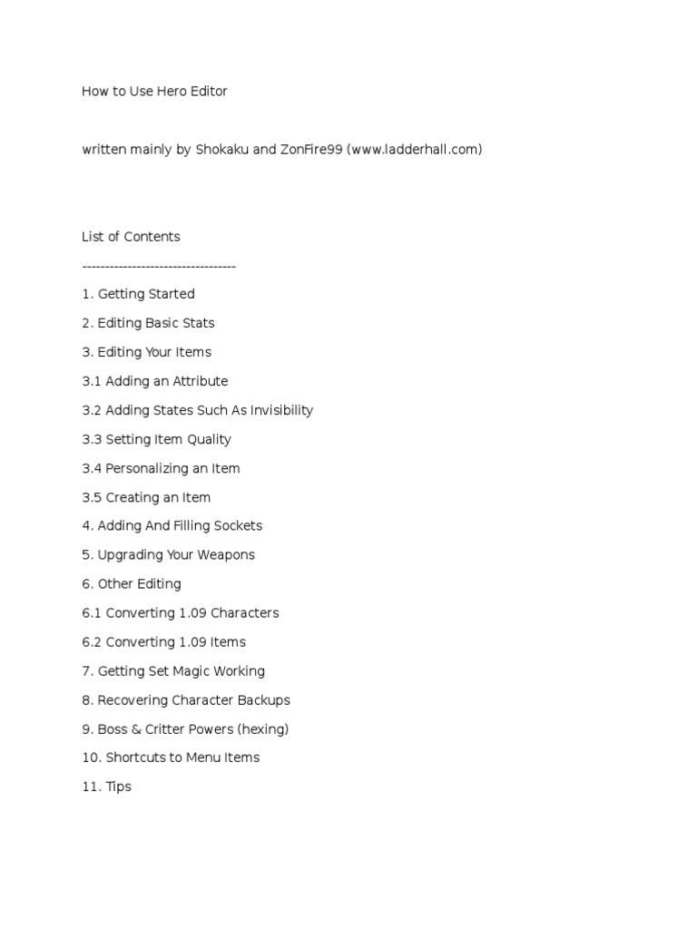 A Comprehensive Guide to Using the Hero Editor Tool to Customize Diablo ...