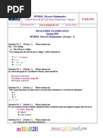 Mth101 Final Term Solved Mcqs File | PDF | Teaching Methods & Materials ...