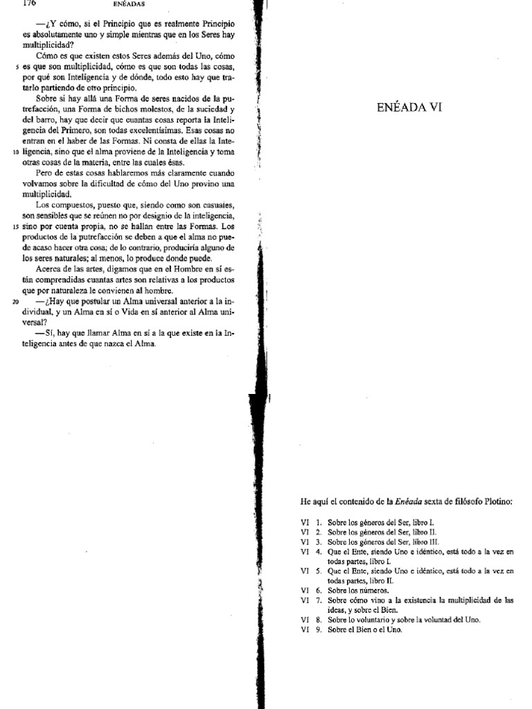 Plotino - Enéada VI | PDF