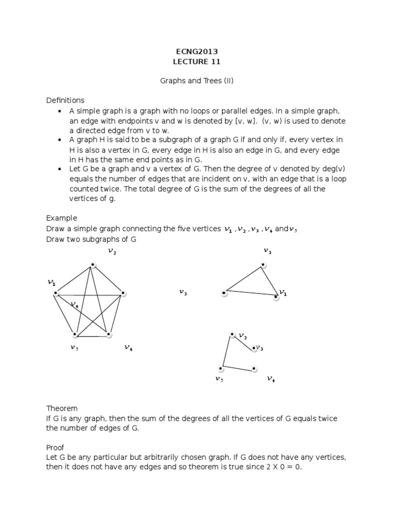 ECNG2013: V, V, V and V V | PDF | Graph Theory | Discrete Mathematics