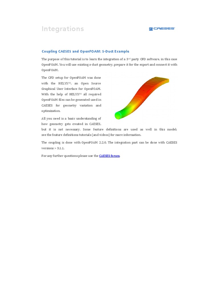 01 Sduct With Openfoam Pdf Parameter Computer Programming Computer File