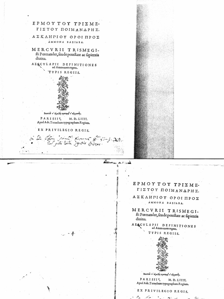Ερμης Τρισμεγιστος | PDF