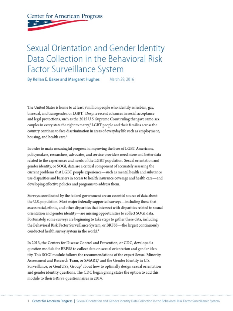 Sexual Orientation and Gender Identity Data Collection in The ...