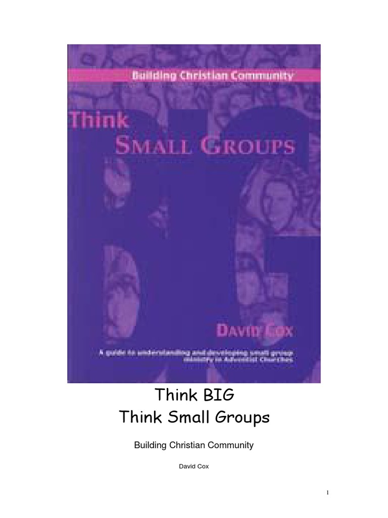 Think Big Think Small Groups, A Guide To Understanding and Developing ...