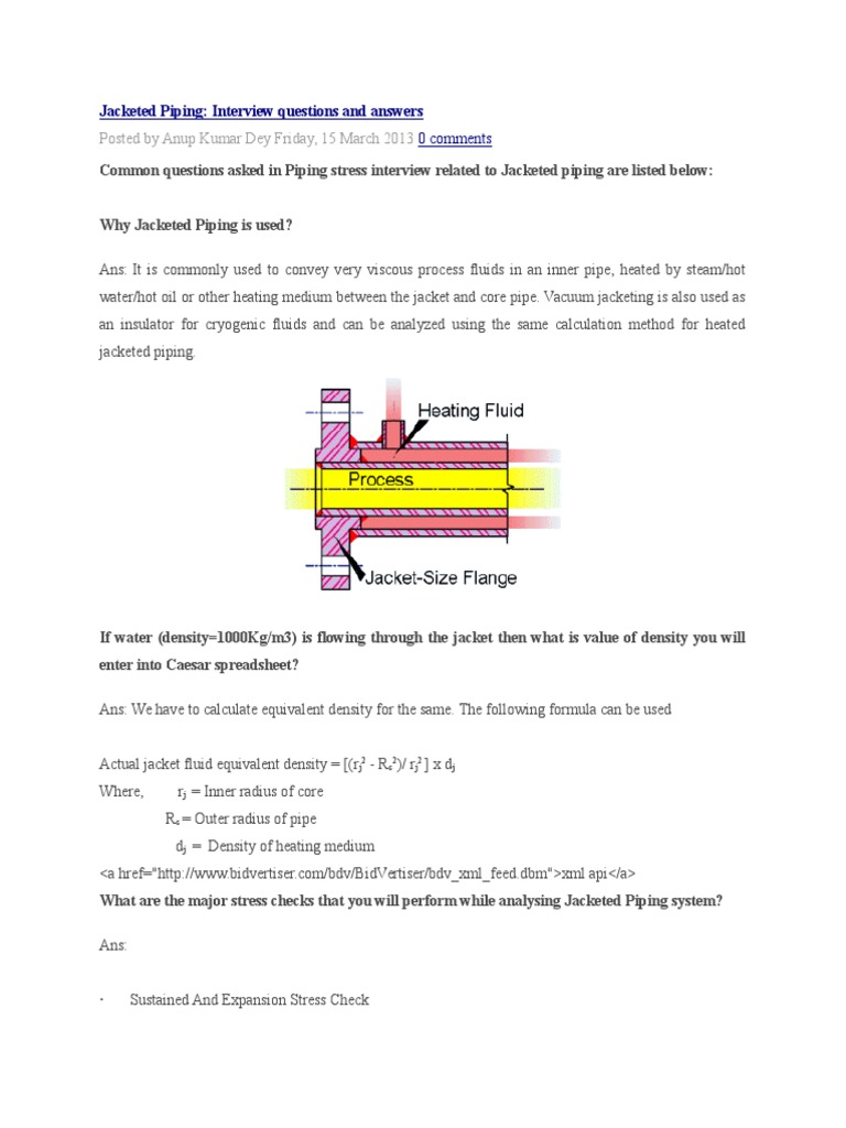 Jacketed Piping | PDF | Stress (Mechanics) | Buckling