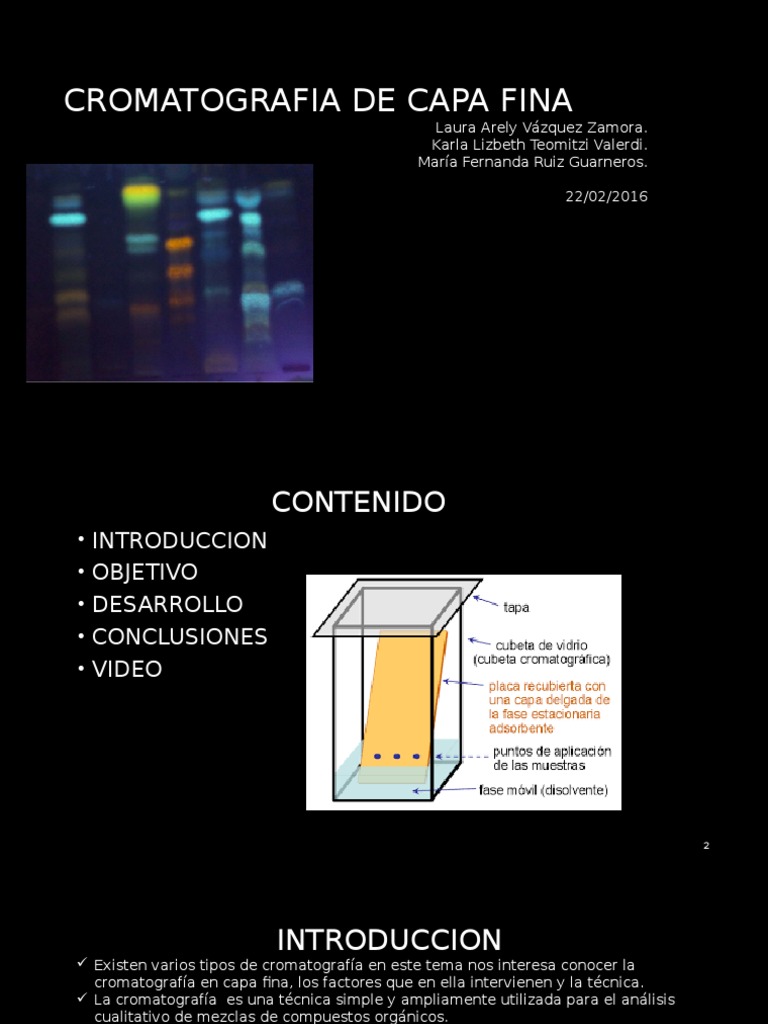 Cromatografia Capa Fina | PDF | Cromatografía | Cromatografía de capa fina