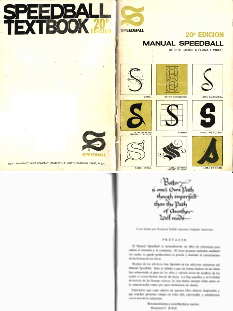 Speedball Lettering Textbook | PDF