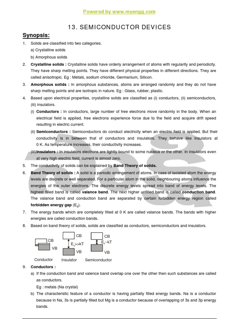 Semiconductor Device 275-292 | PDF | P–N Junction | Semiconductors