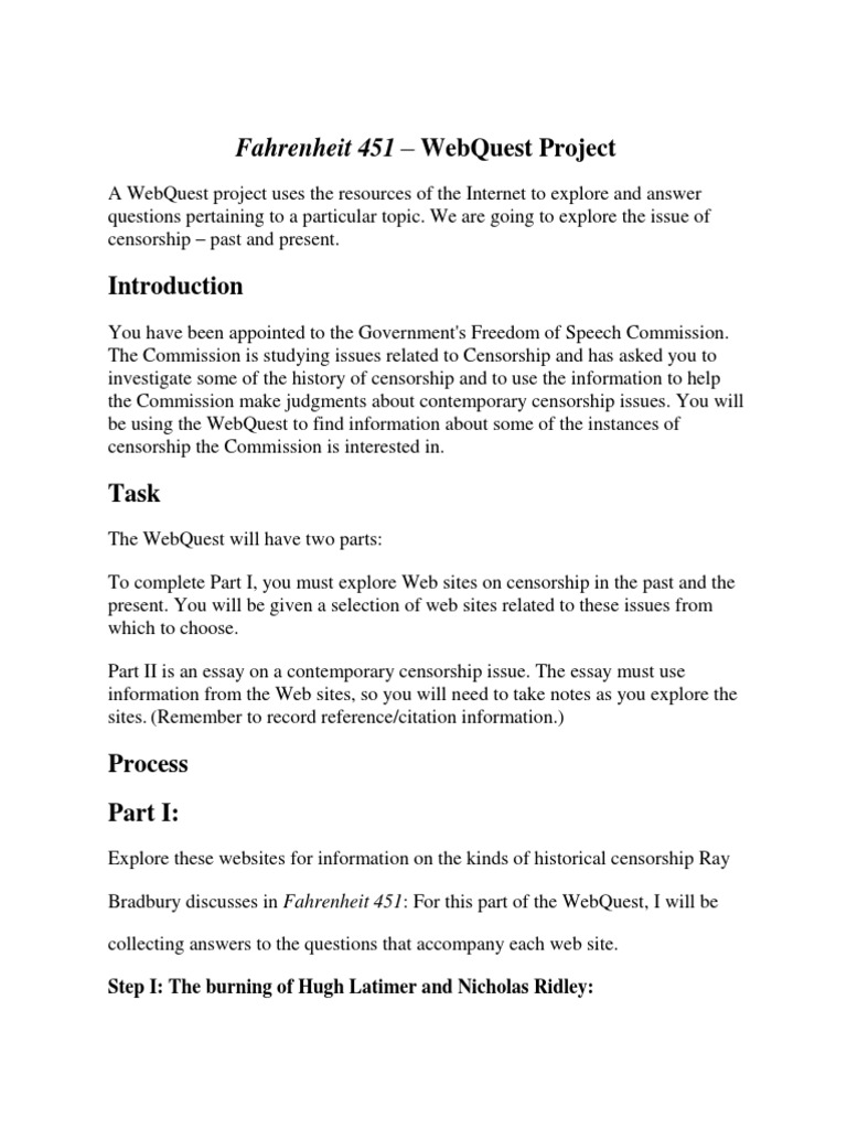 Exploring Censorship in Fahrenheit 451 | PDF
