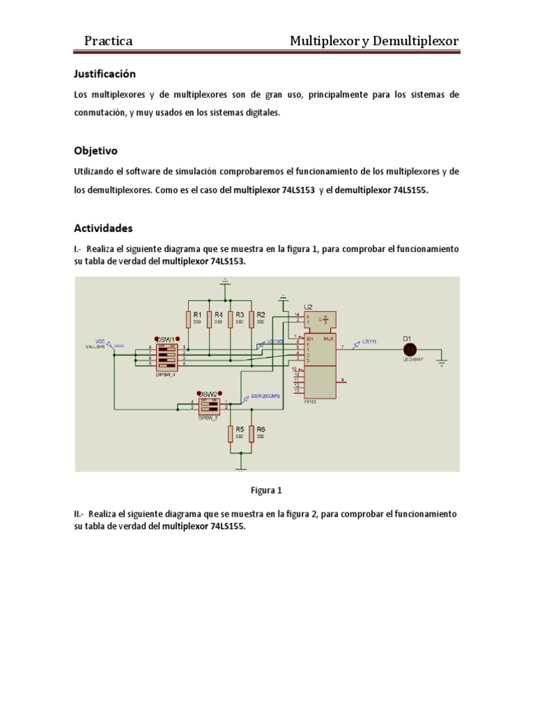 Practica Multiplexor | PDF