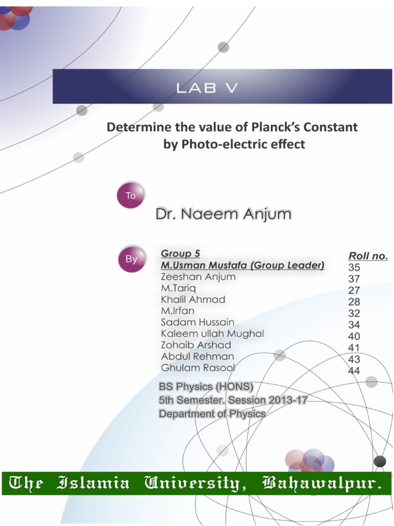 Planks Constant | Photoelectric Effect | Photon