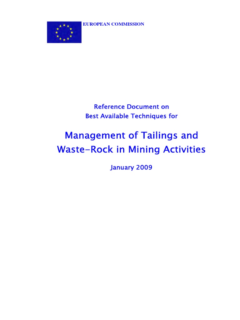Management of Tailings and Waste-Rock in Mining Activities | PDF | Dam ...