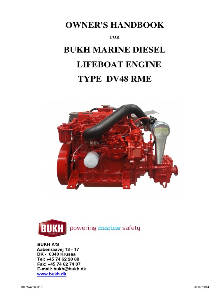 Owners Handbook BUKH DV 48 RME | PDF | Internal Combustion Engine ...