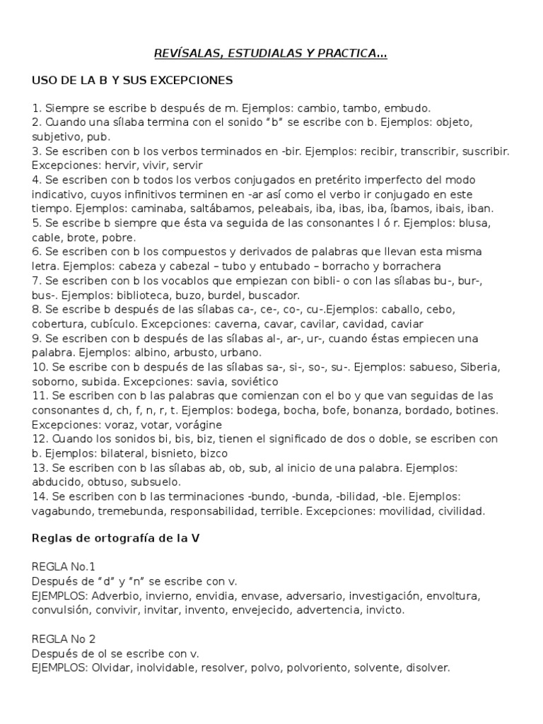Reglas Ortográficas | PDF | Verbo | Gramática